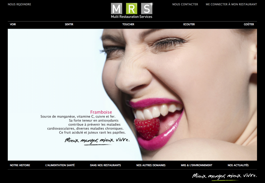 Un nouveau site Internet clair et épuré pour MRS - Restauration Collective