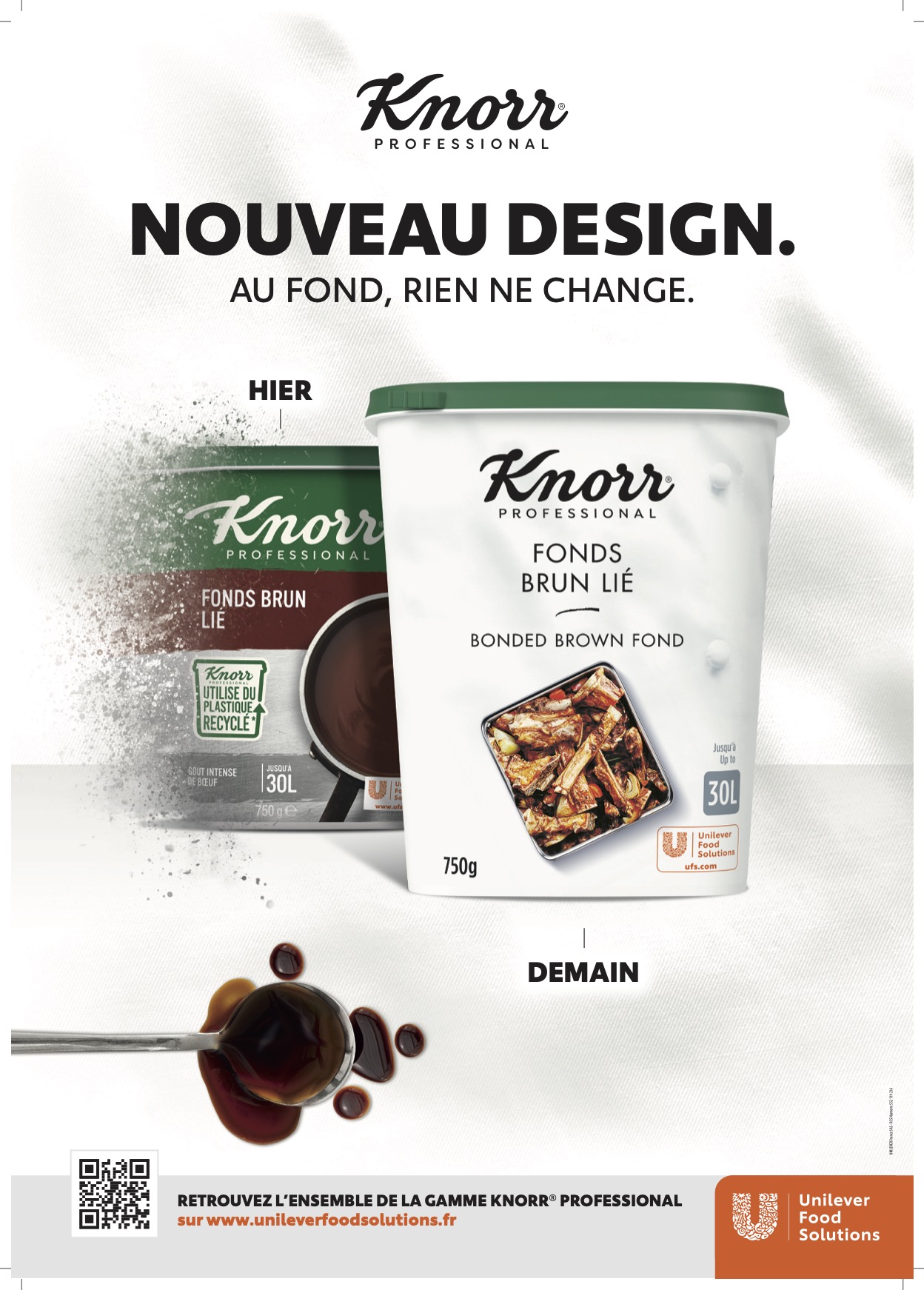 Unilever Food Solutions dévoile le nouveau packaging des Fonds, Jus et ...